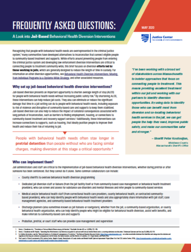 Behavioral Health Diversion Interventions: Moving from Individual ...