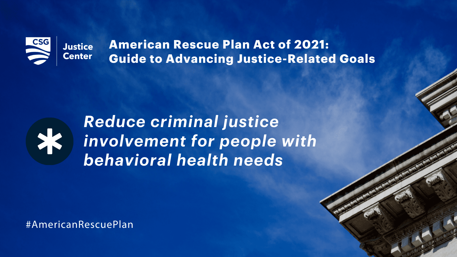 Reduce criminal justice involvement for people with behavioral health ...